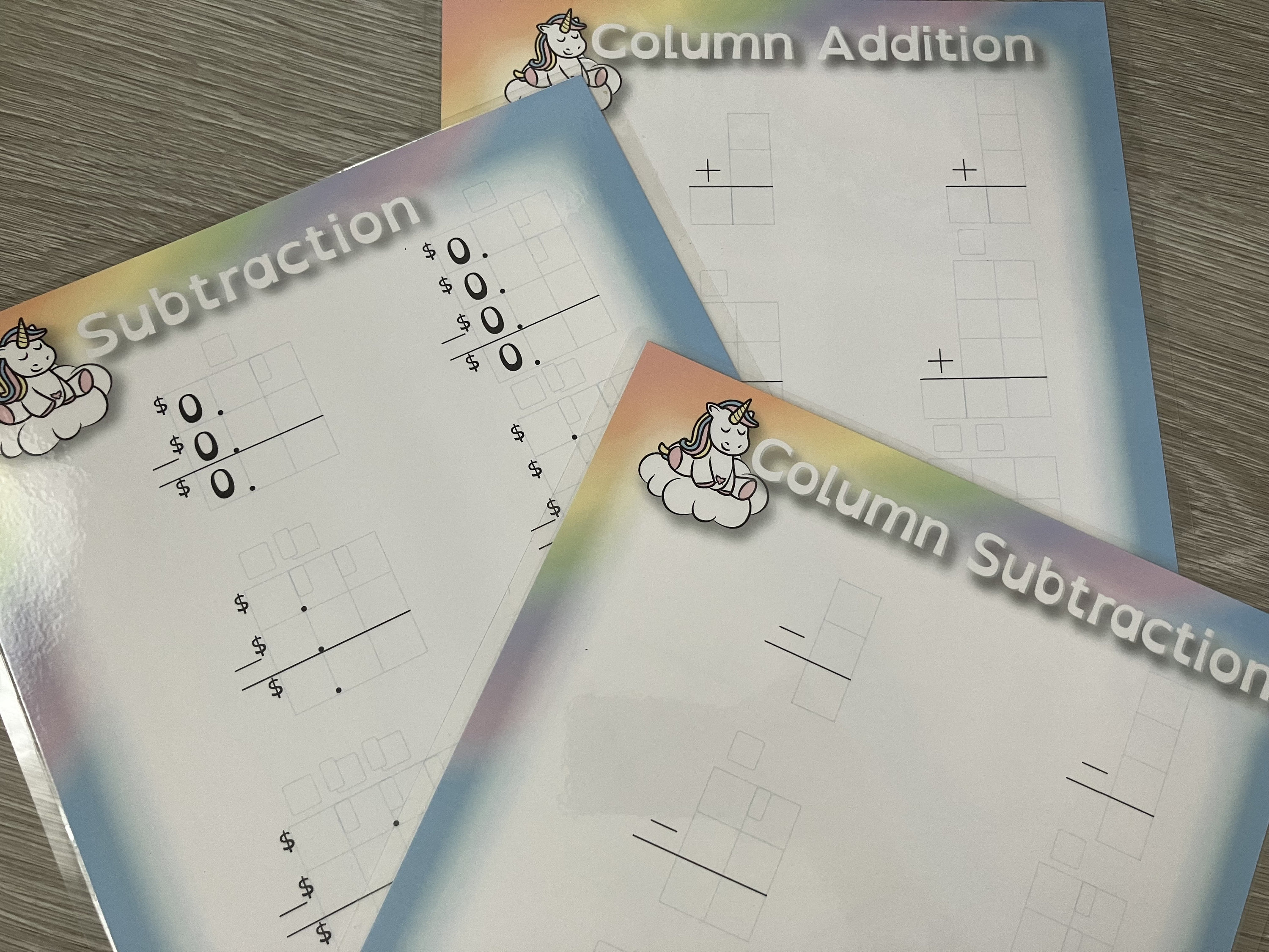 Addition and Subtraction Charts With Regrouping - Etsy