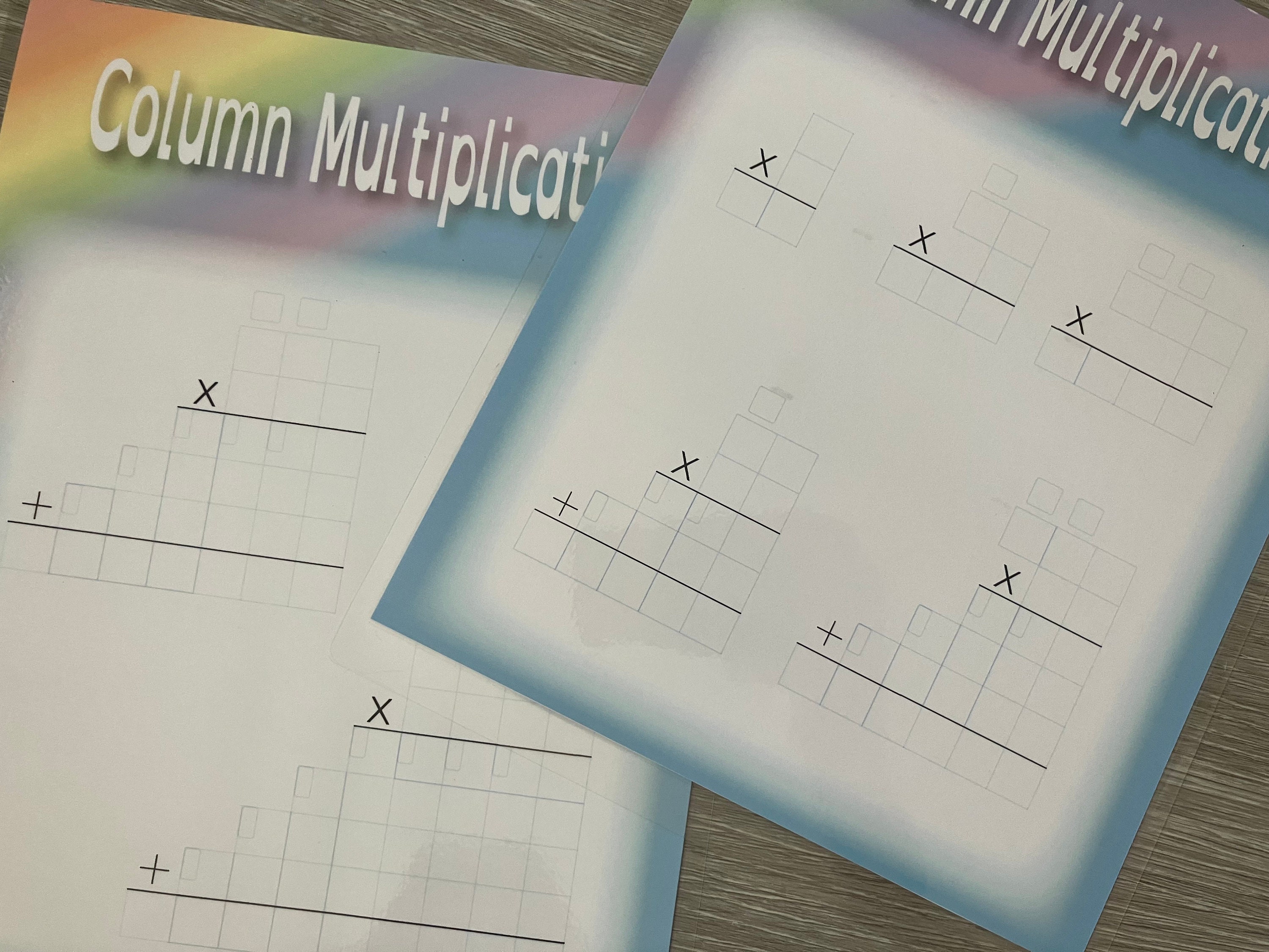 Multiplication Chart With Regrouping - Etsy