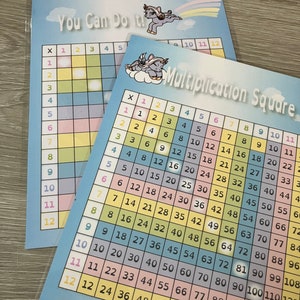 Interactive Multiplication Chart - Etsy