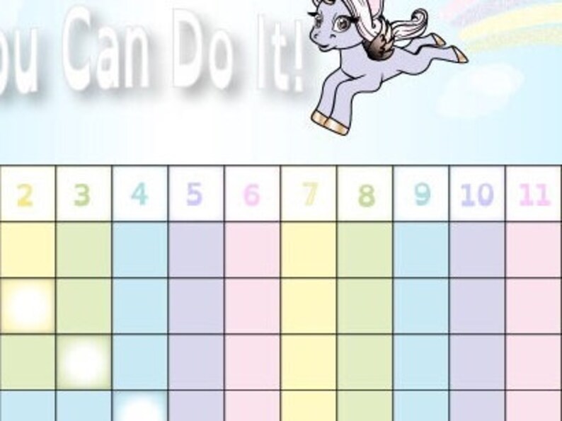 Interactive Multiplication Chart - Etsy