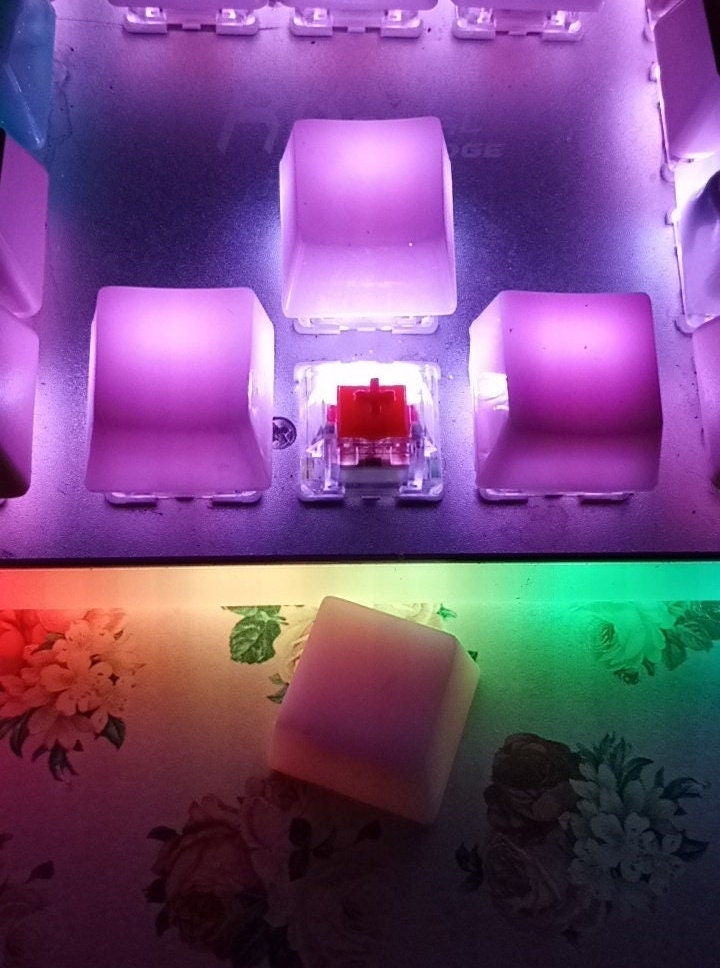 Rose Square Keycaps Mechanical Keyboard Keycap Stem - Etsy