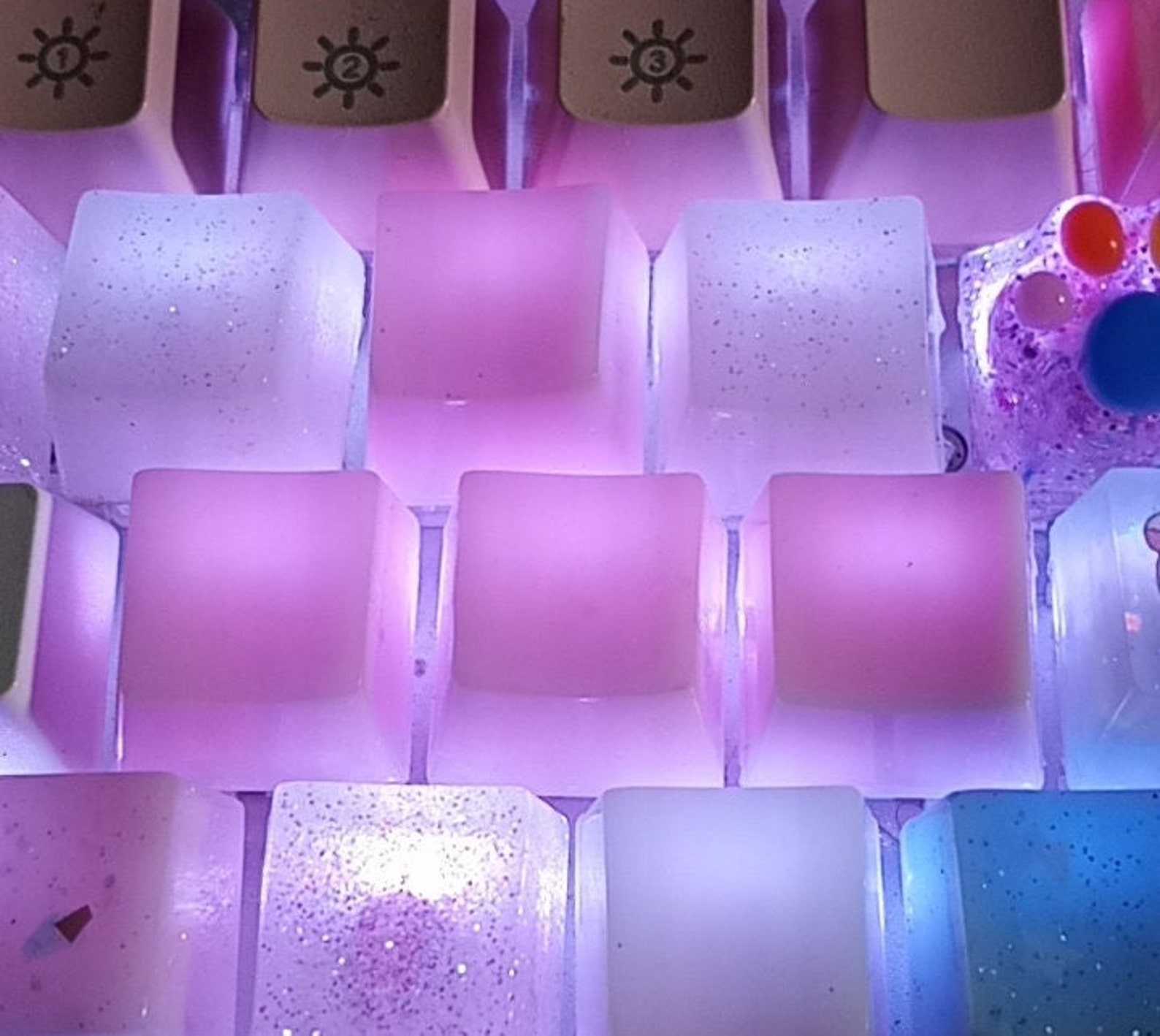 Rose Square Keycaps Mechanical Keyboard Keycap Stem - Etsy