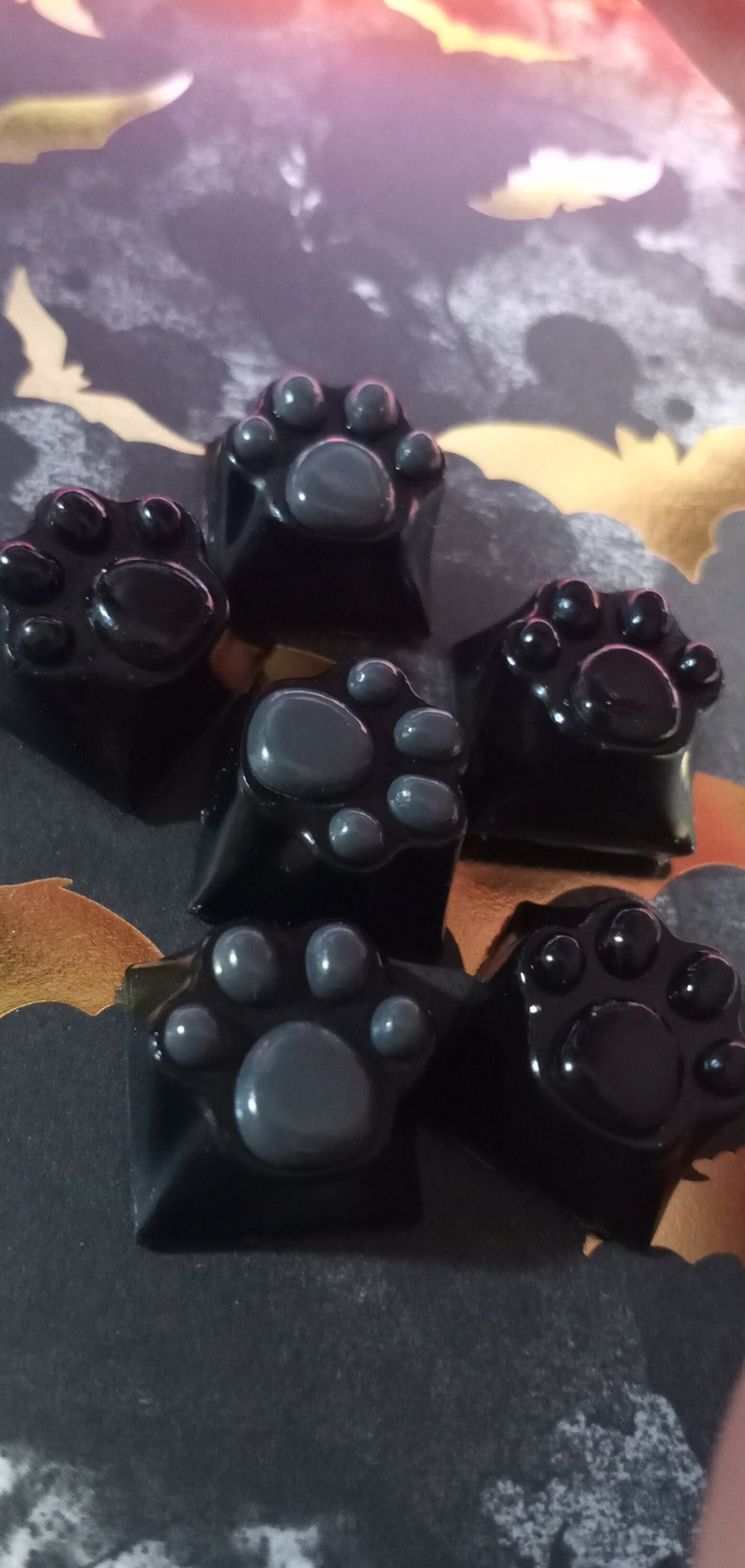 Dark Cat Keycaps void and Charcoal Mechanical Keyboard - Etsy