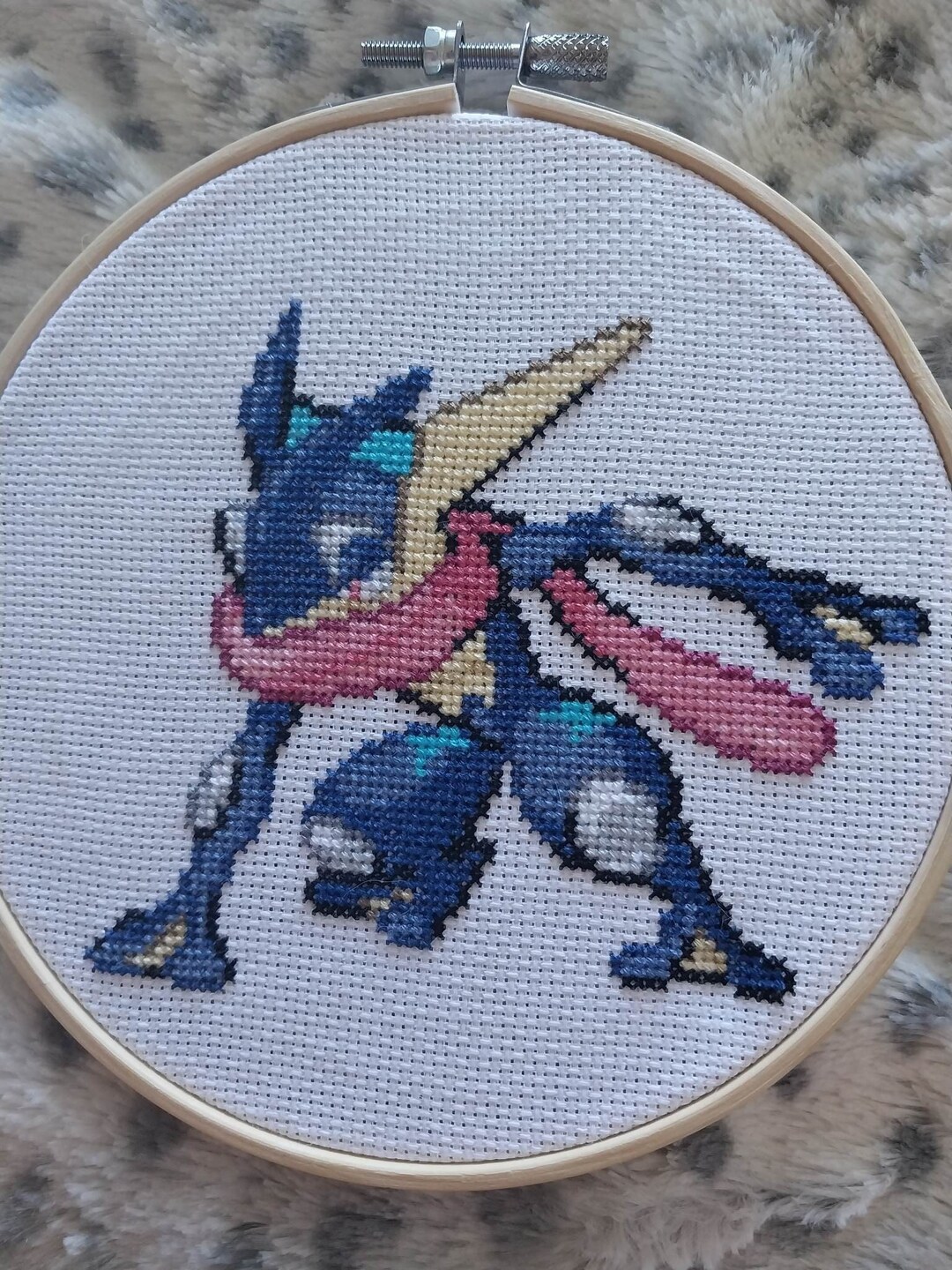 Greninja Cross Stitch - Etsy