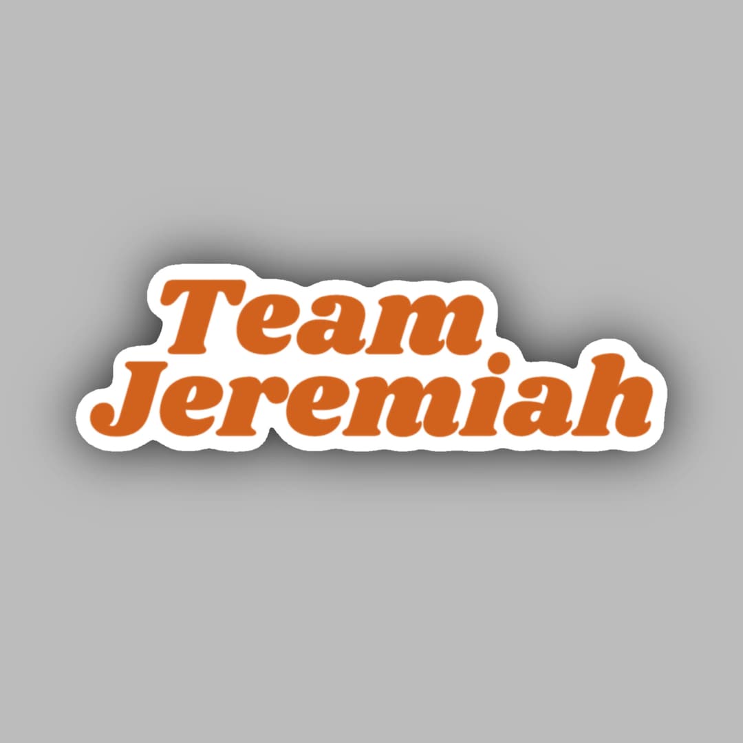 Team Jeremiah the Summer I Turned Pretty Vinyl Die Cut Sticker - Etsy