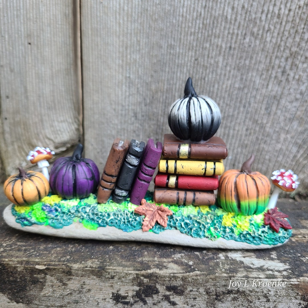 Haunted Library Witchy Book Scape Halloween Miniature - Etsy