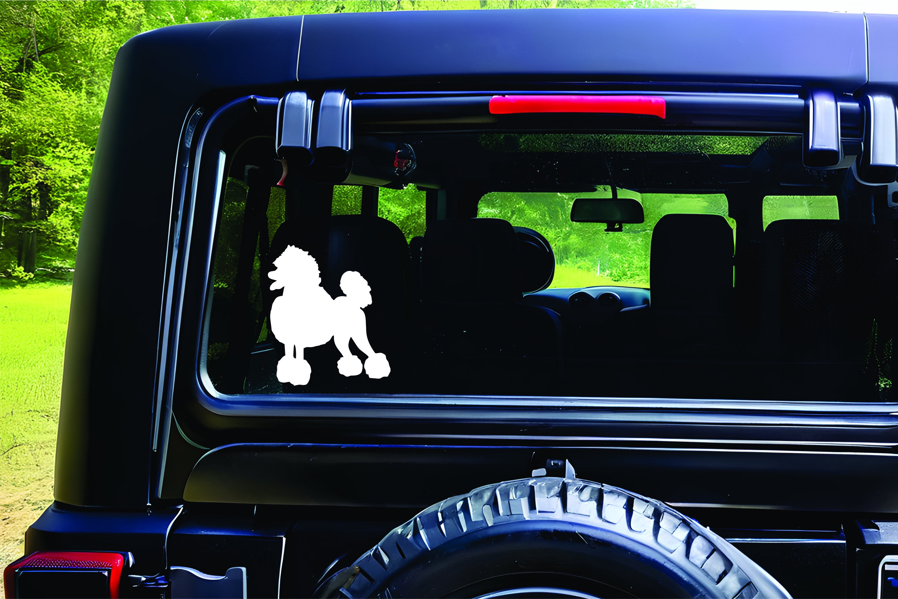 Poodle Window Decal Multiple Designs - Etsy