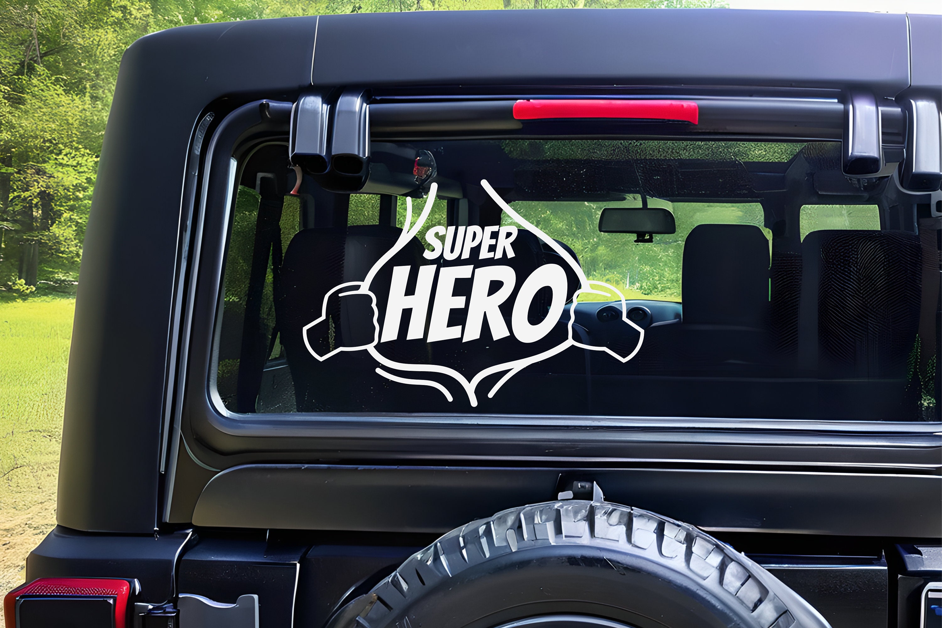 Super Hero Decal Sticker Multiple Colors Sizes Custom - Etsy