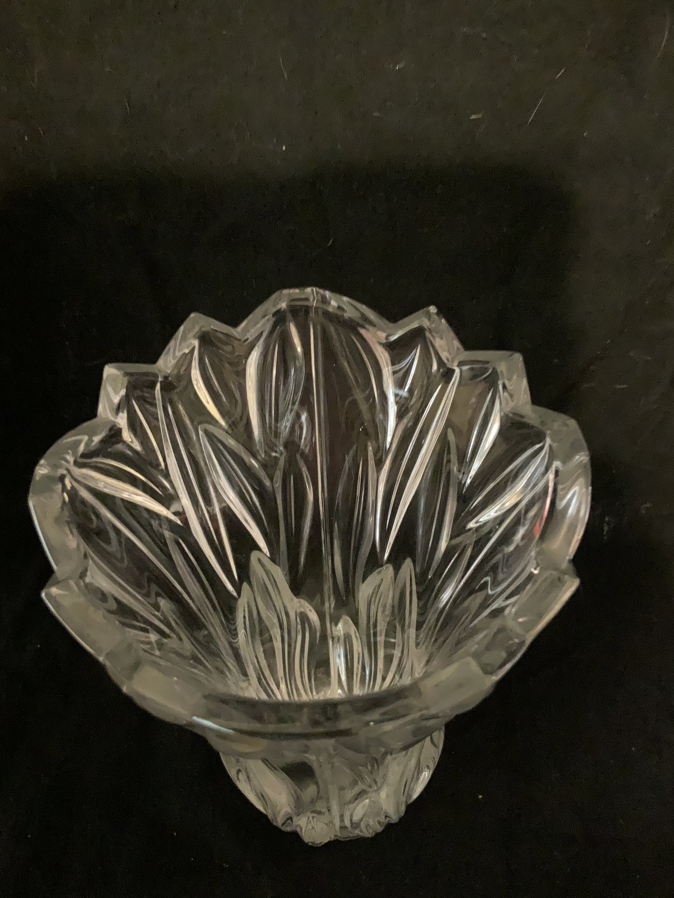 Lead Crystal Flower Vase - Etsy