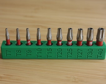 3D Printed Magnetic 7 Piece Torx Bit Holder - Etsy