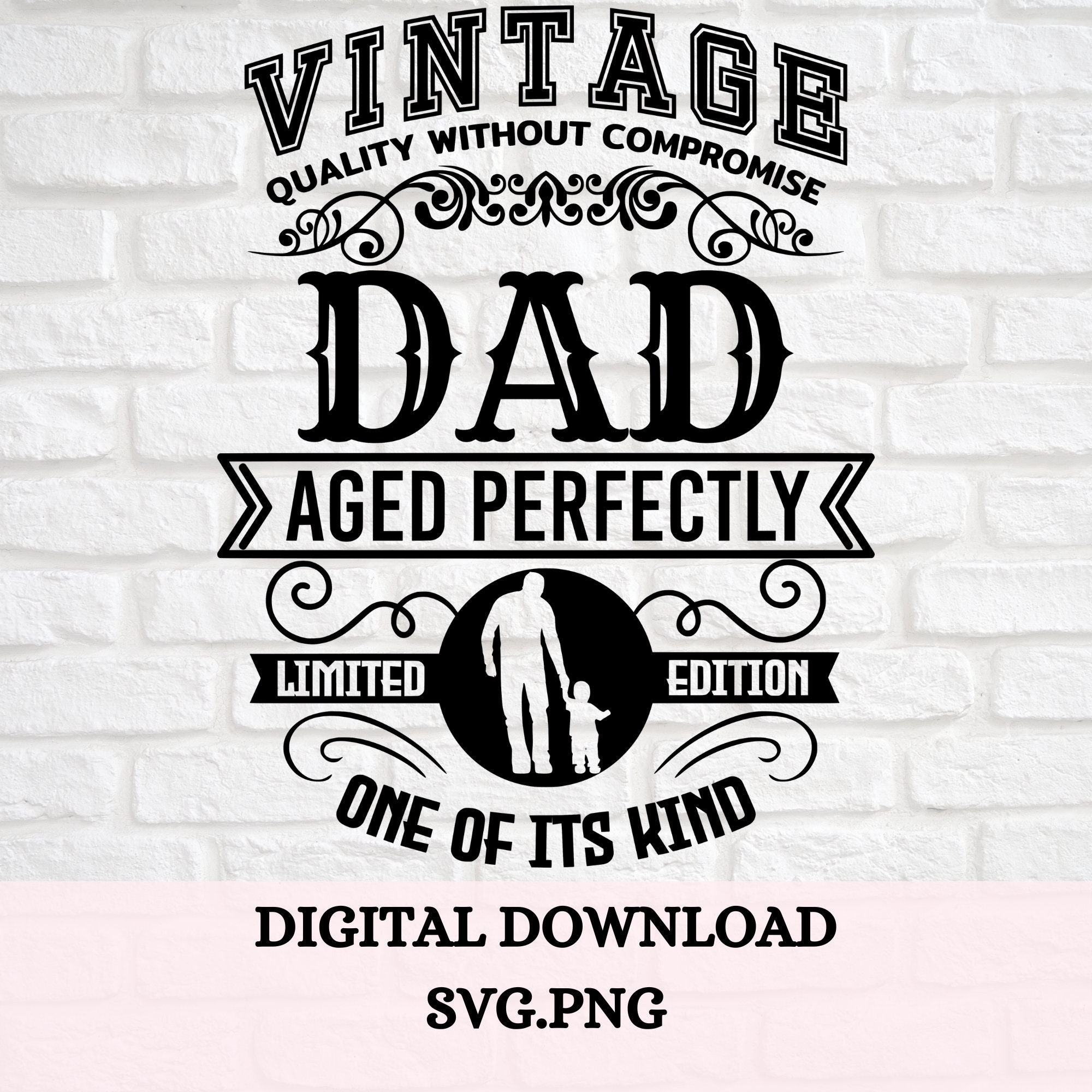 Digital File Vintage Dad Svg png File - Etsy