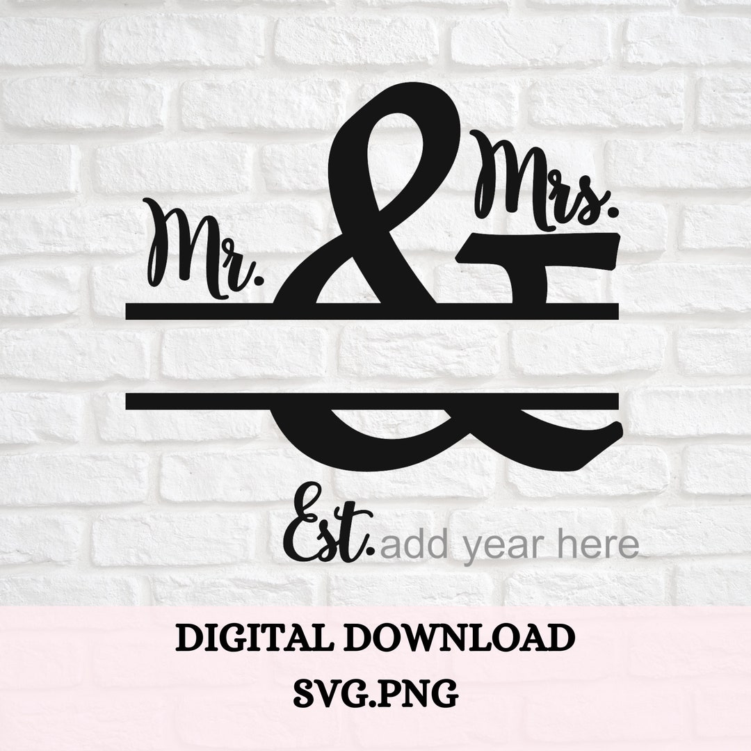 Wedding Monogram-wedding Svg-couples Monogram-mr and Mrs Svg - Etsy