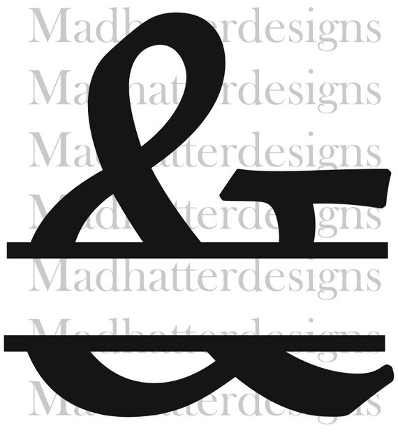 Split & Symbol Wedding Monogram - Etsy