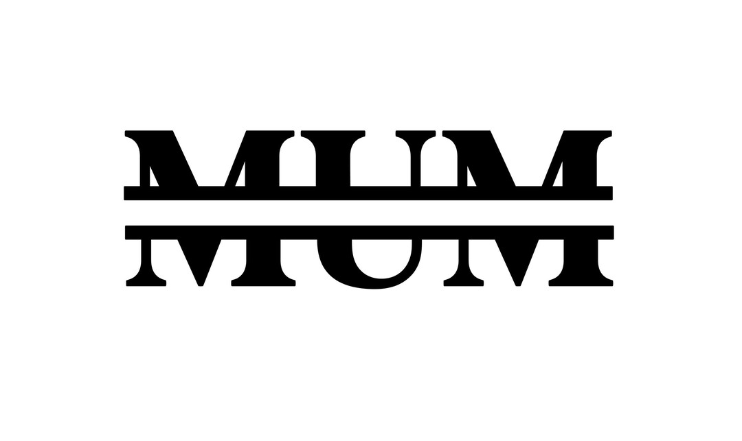 Digital File MUM Split Monogram-cricut Svg - Etsy