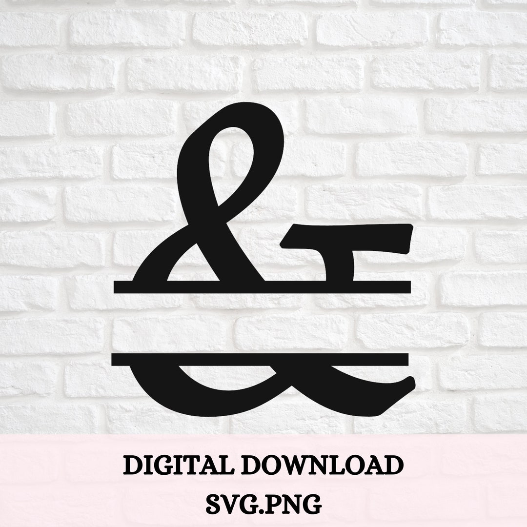 Split & Symbol Wedding Monogram - Etsy