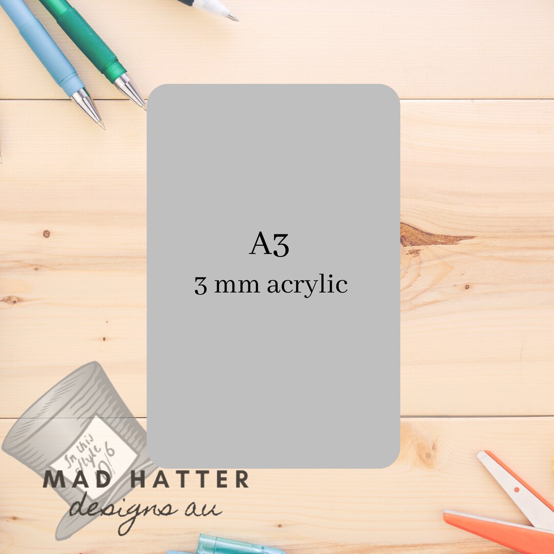 A3 Acrylic Blanks-a3 Laser Cut Acrylic for Crafting-a3 Acrylic for DIY ...