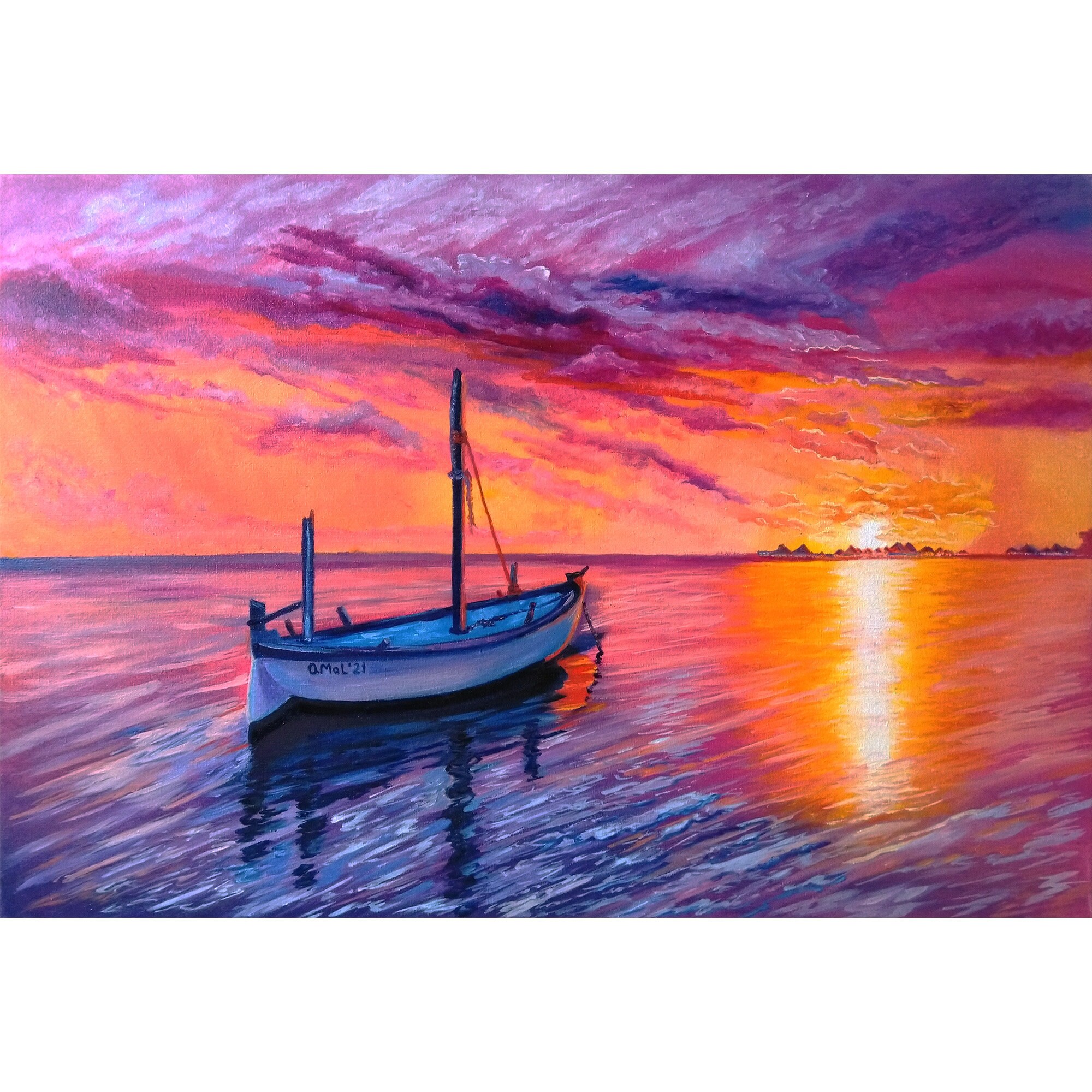 Boat Painting Modern