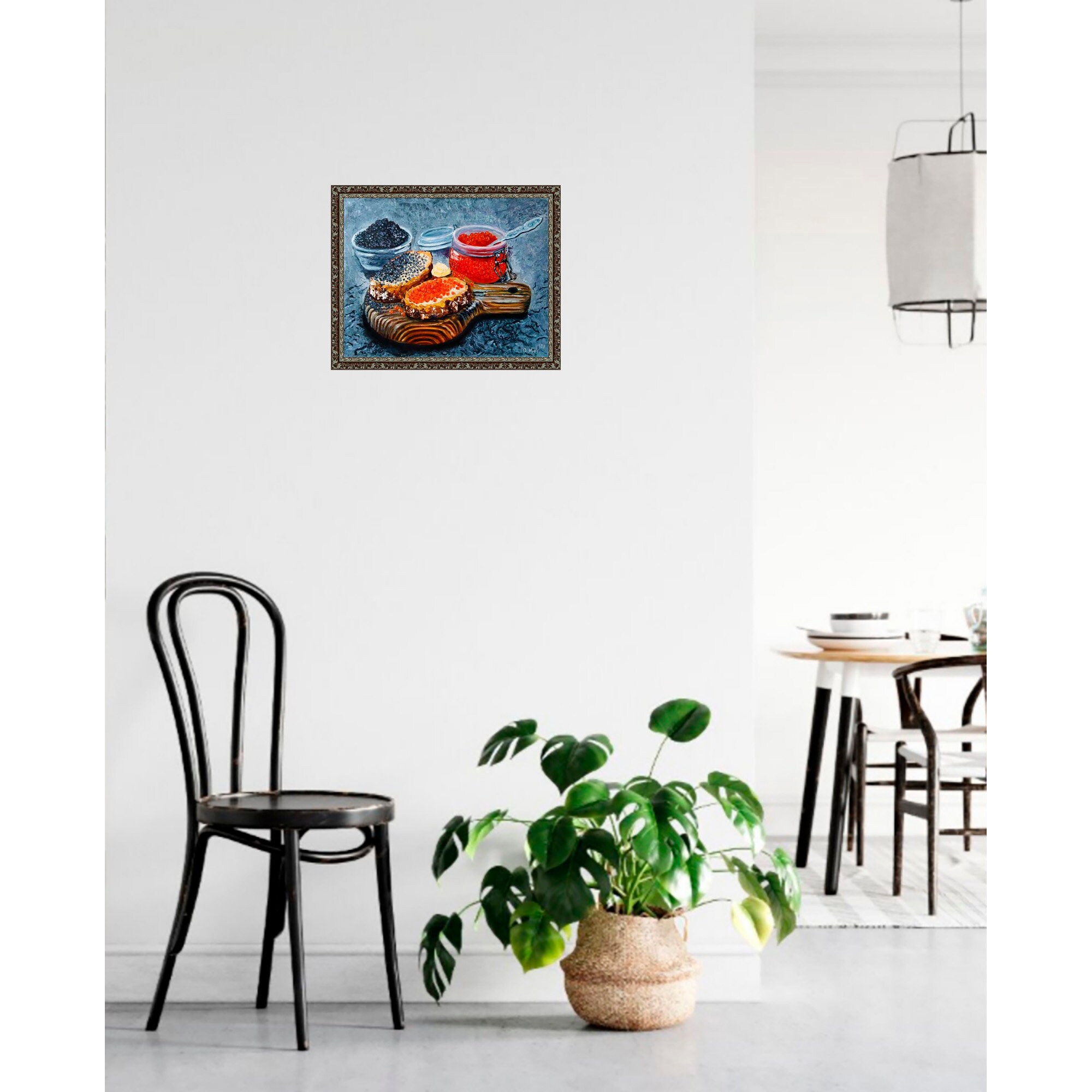 Breakfast Painting Luxury Original Art Impasto Oil Painting Food ...