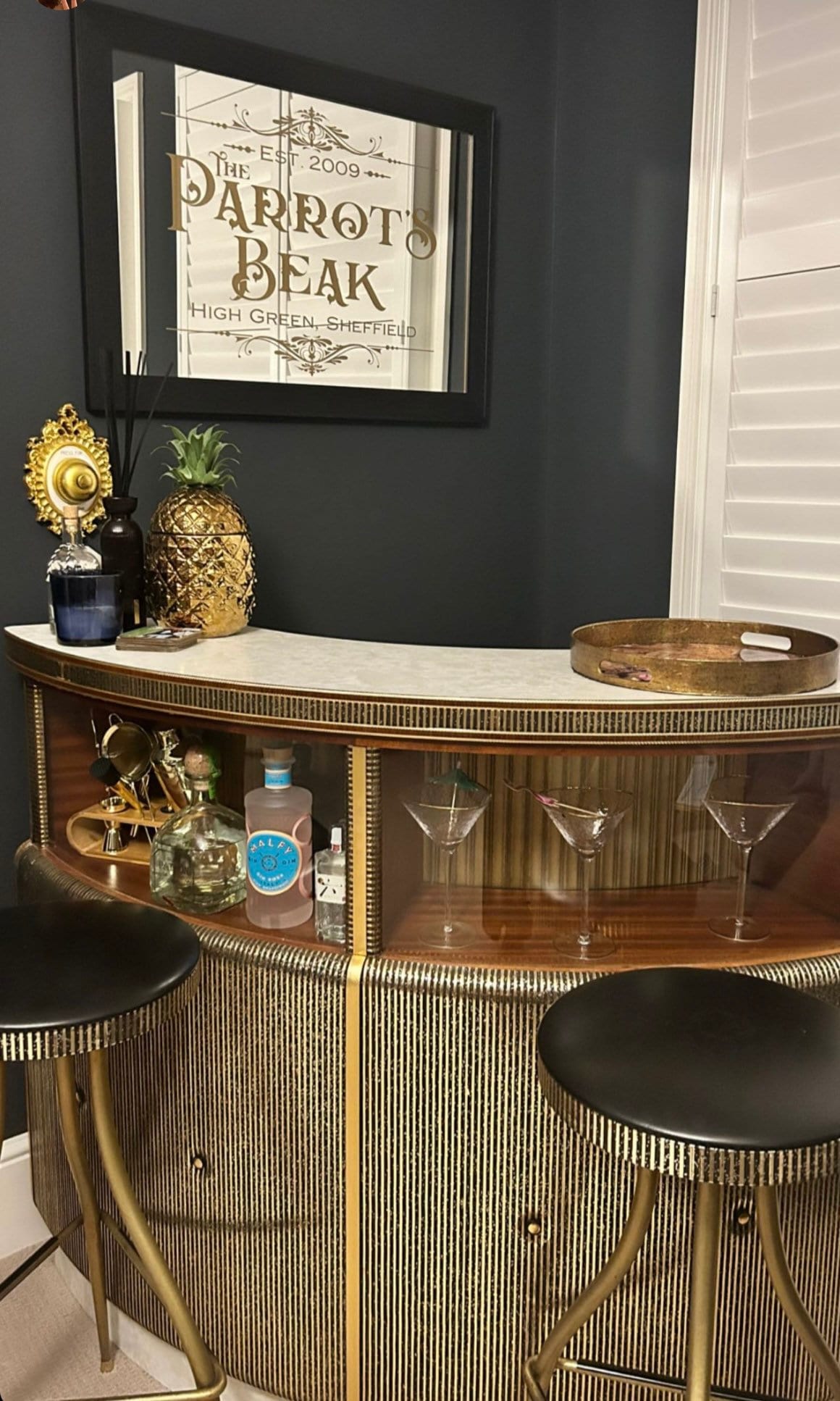 Cosmic Retro Vintage Antique Rare Cocktail Bar Absolutely Stunning ...