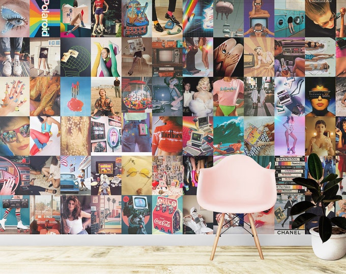 Retro 80s Photo Collage Kit - Etsy Australia