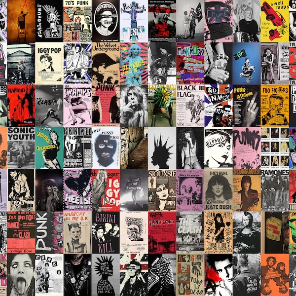 Punk Rock Art - Etsy