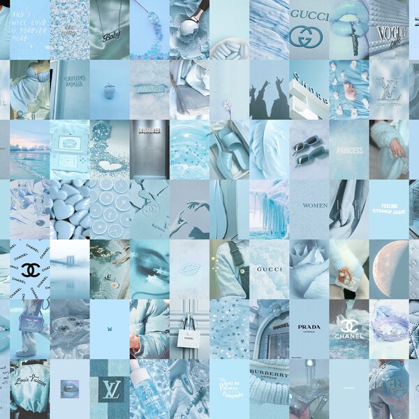 Blue Collage Kit - Etsy