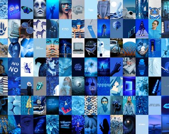 Aesthetic Blue Collage Kit - Etsy