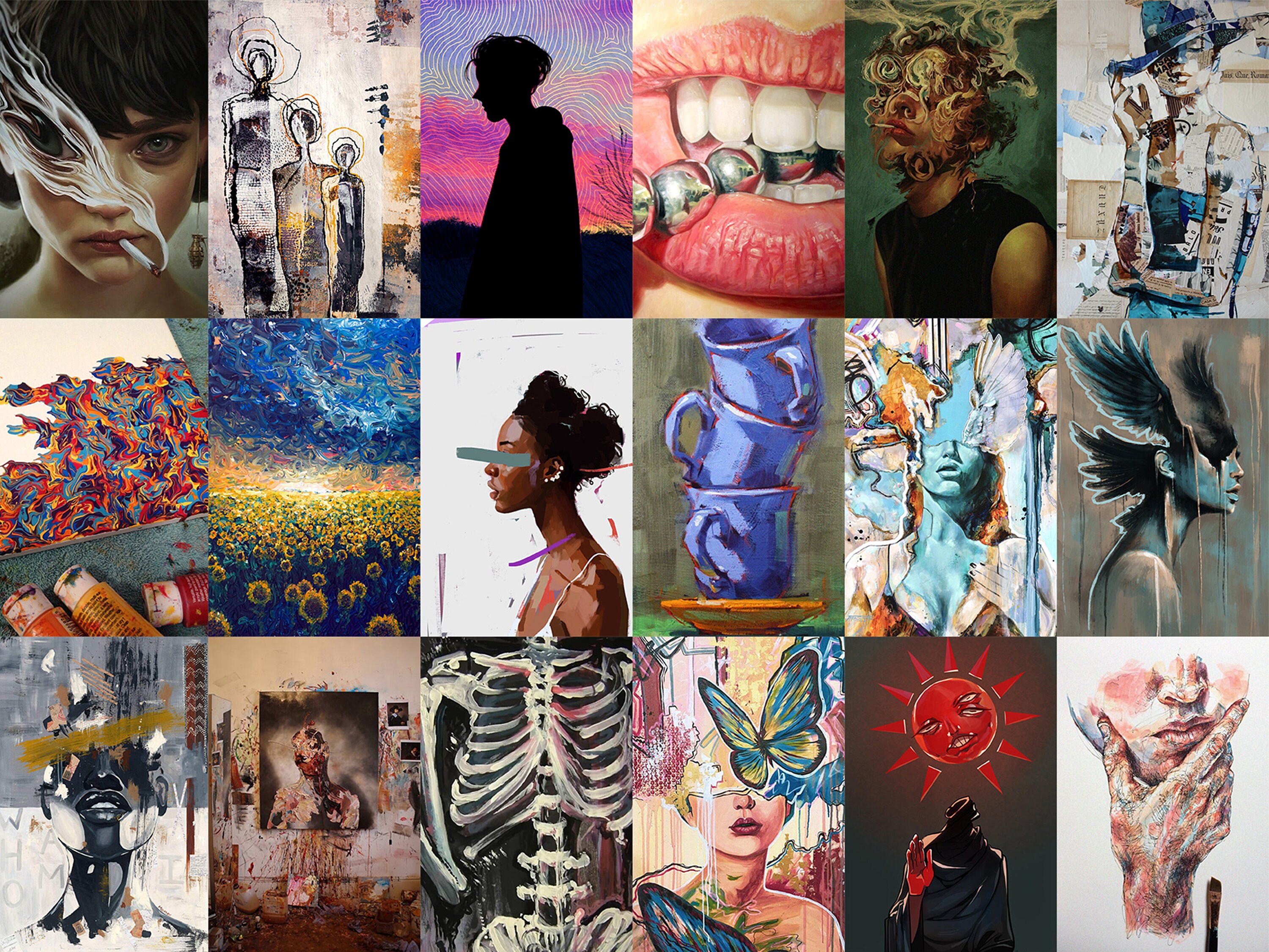 120 PCS Artcore Wall Collage Kit Artsy Collage Kit Art - Etsy