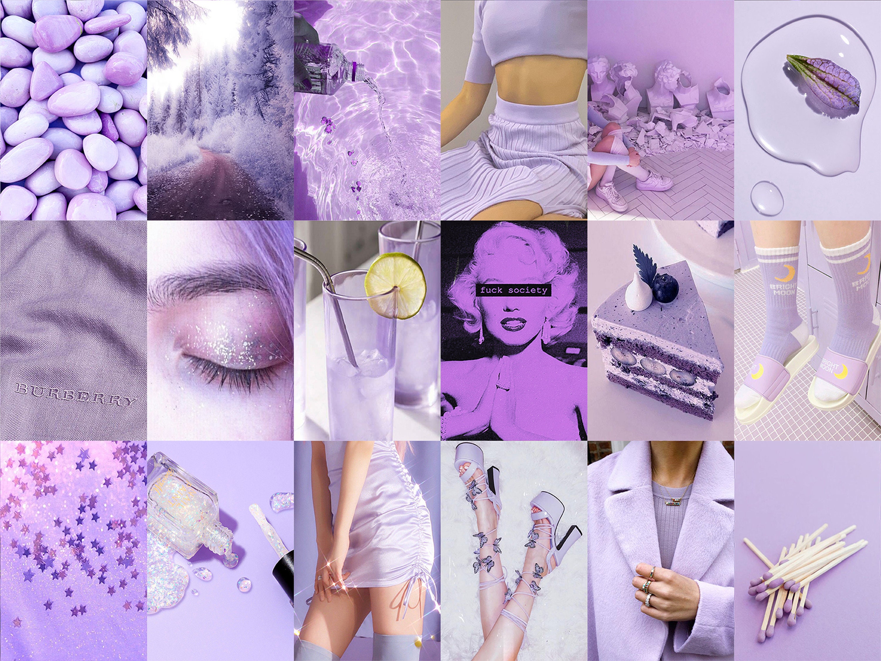 115 Stück Lavendel Lila Wand Collage Kit Lila Foto Collage | Etsy