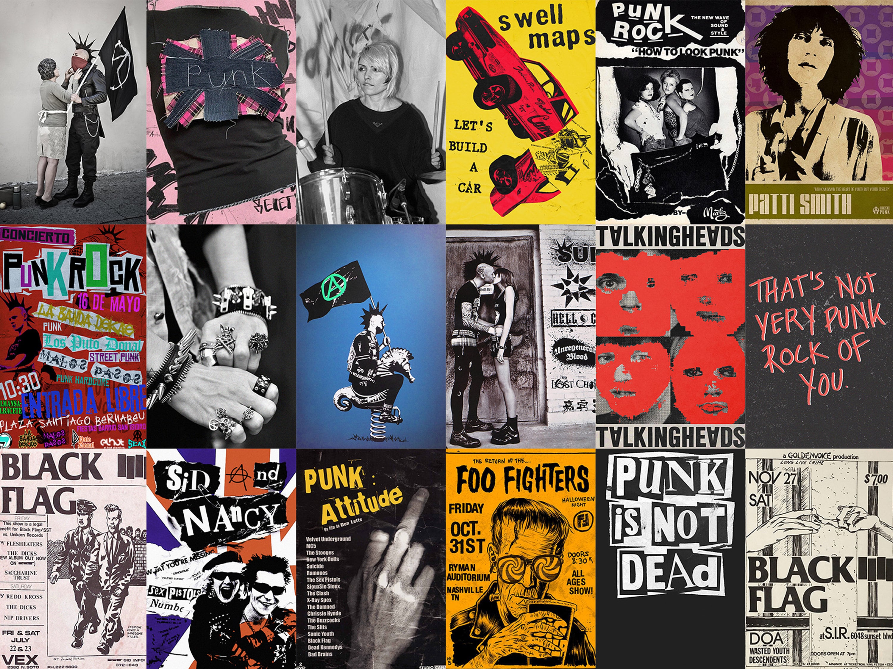 Punk Rock Wall Collage Kit 150 PCS Punk Posters Punk