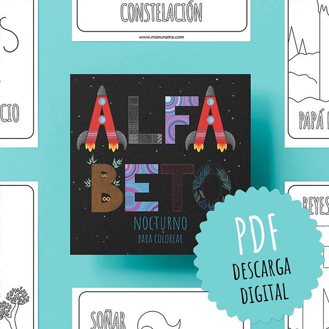 Night Alphabet Coloring Pages, 28 Printable Sheets for Preschool ...