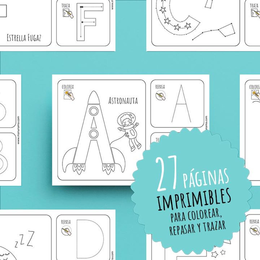 Alphabet Coloring Pages to Trace and Review Letters, Printable Sheets ...