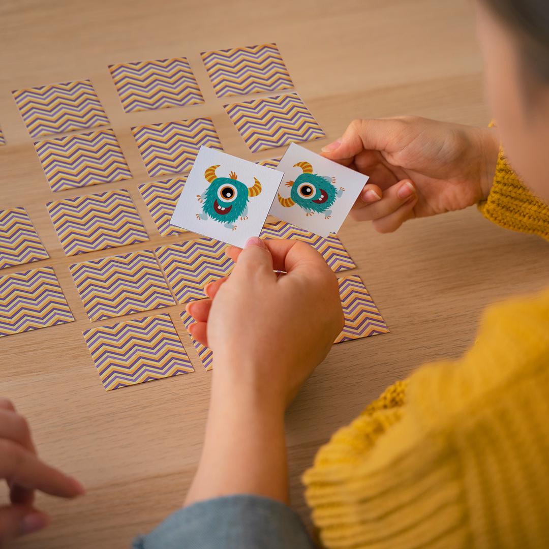 Monsters Memory Game, Printable Visual Memory Game, Printable Monster ...