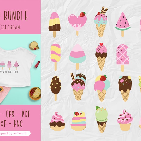 Cute Ice Cream Cone - Etsy