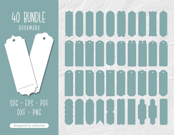 Bookmark svg Bookmark template bundle svg Bookmark label | Etsy