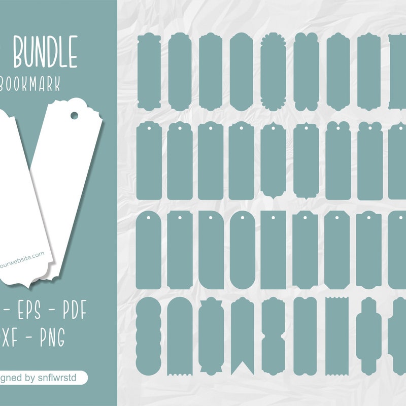 Rectangle Book Marks Svg - Etsy