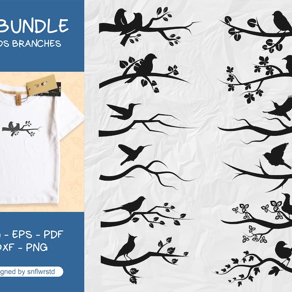 Bird on Branch - Etsy