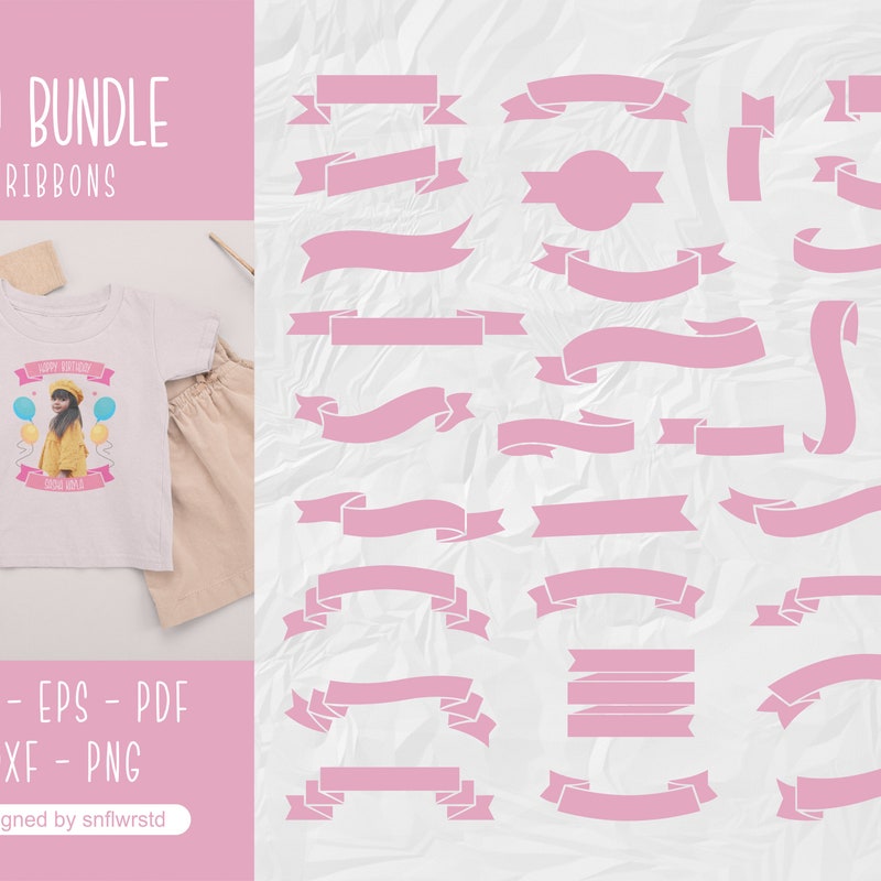 Pink Badge Banner Png - Etsy