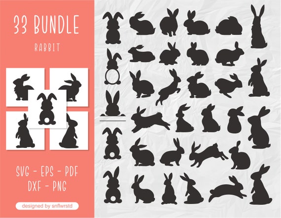 Bunny Svg Rabbit Svg Rabbit Easter Svg Easter Bunny Svg | Etsy