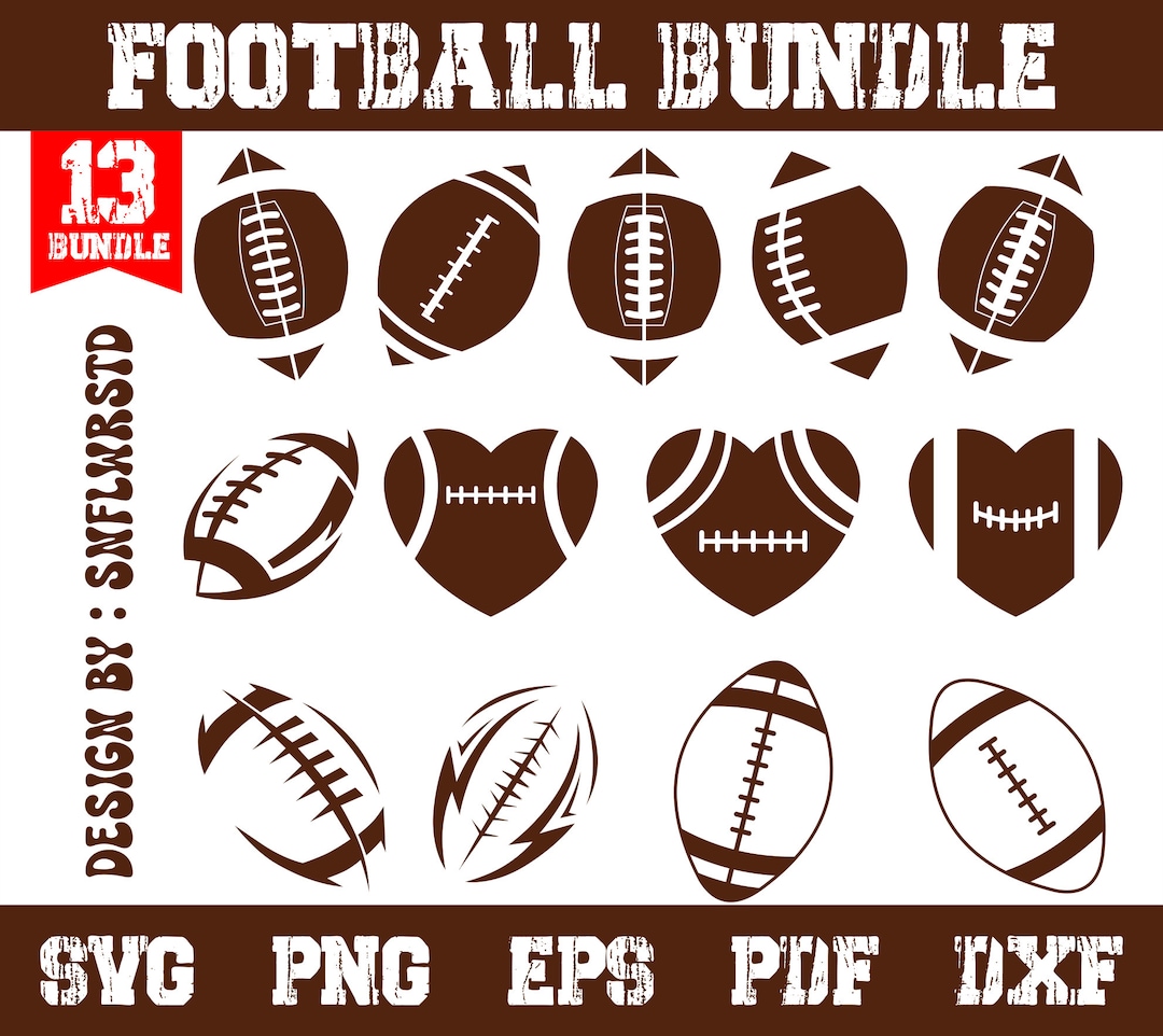 Football SVG, Football Silhouette, Football Png Football Cut Files ...