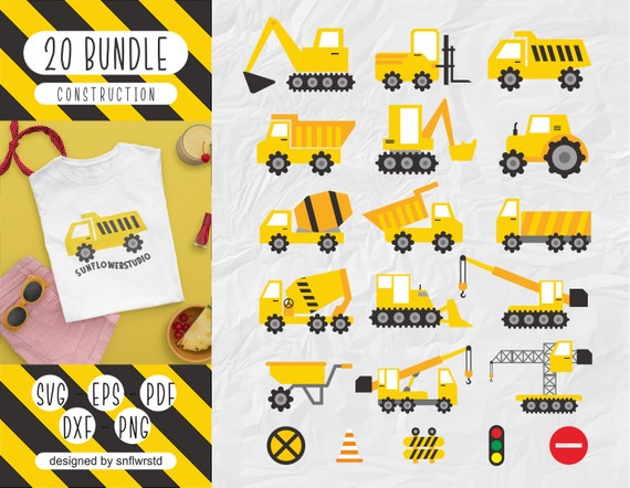Construction SVG Trucks Svg Excavator Svg Dump Truck Svg - Etsy