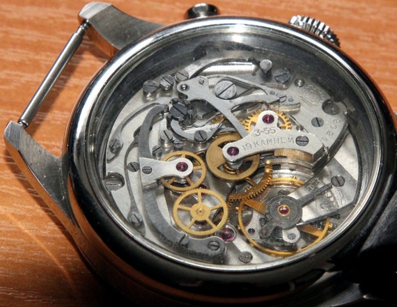 Soviet Chronograph SLAVA Wristwatch Men's watch 2Chz … - Gem