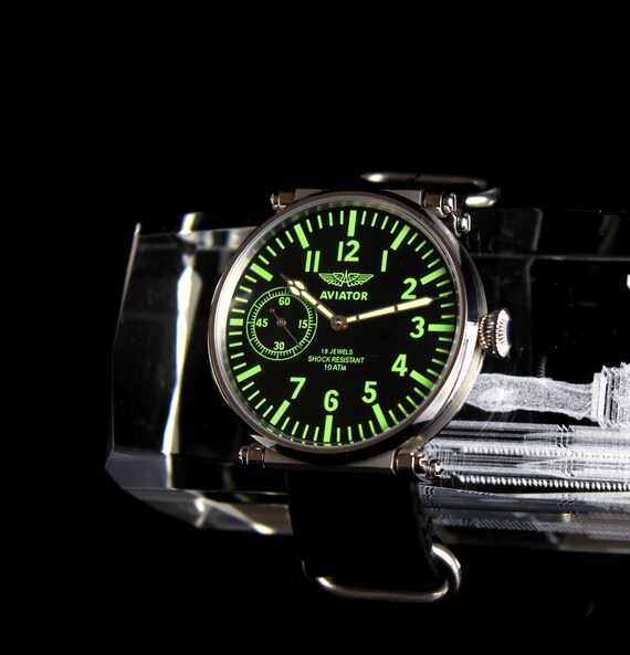 Big mens watch Molniya AVIATOR Mechanical Wriswatches… - Gem