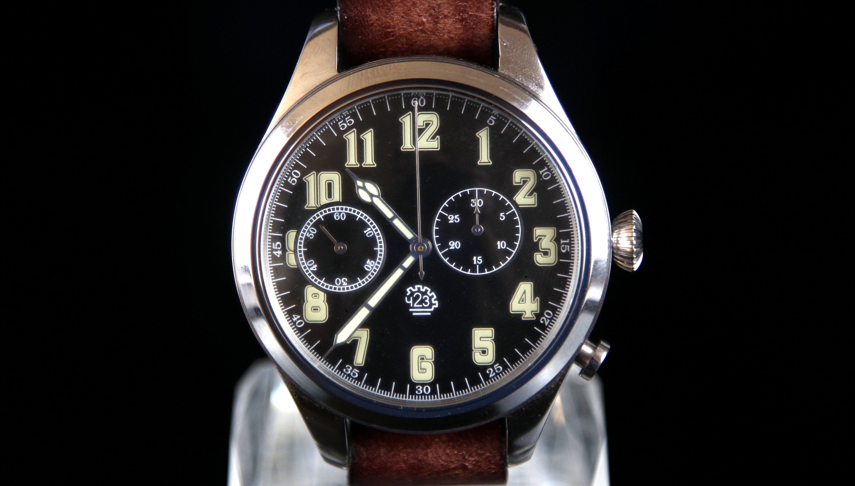 Soviet Chronograph SLAVA Wristwatch Men Watch 2chz Big Watch - Etsy