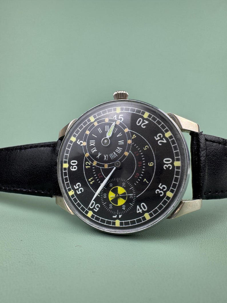 Soviet Military Radiation Protection Watch Molnija 3602 Regulator Men’s ...