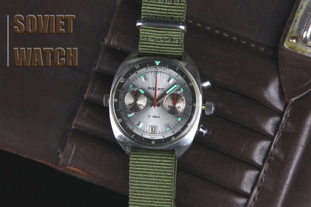 Soviet Men's Mechanical Poljot OCEAN Stainless Steel Shturmanskie ...