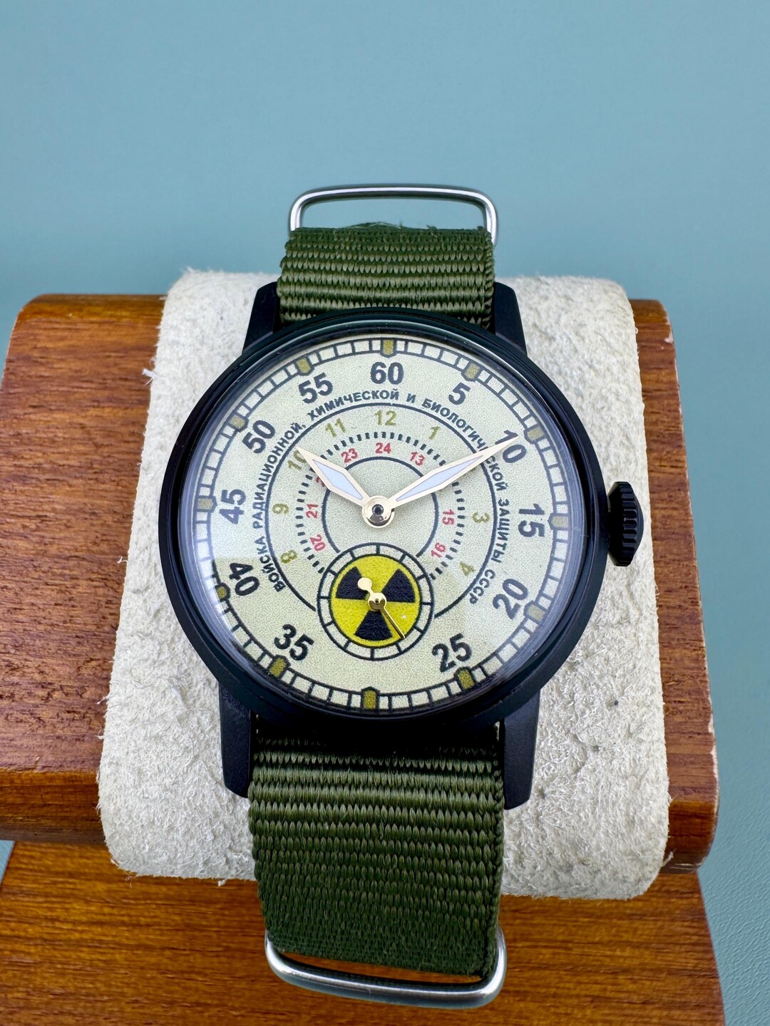 Soviet Mechanical Watch Pobeda • Radiation Symbol Dial • USSR ...