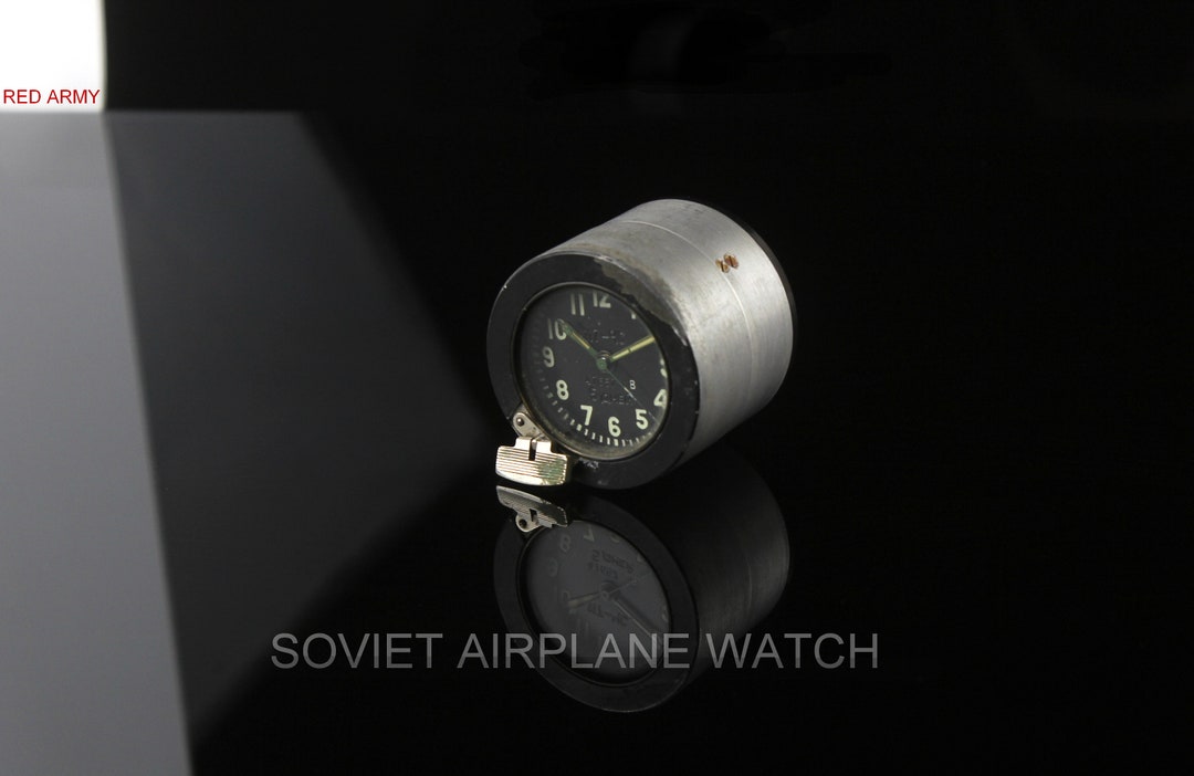 Soviet Mechanical Tank Panel Watch Clock Stopwatch Time Achs AVRM 5 ...