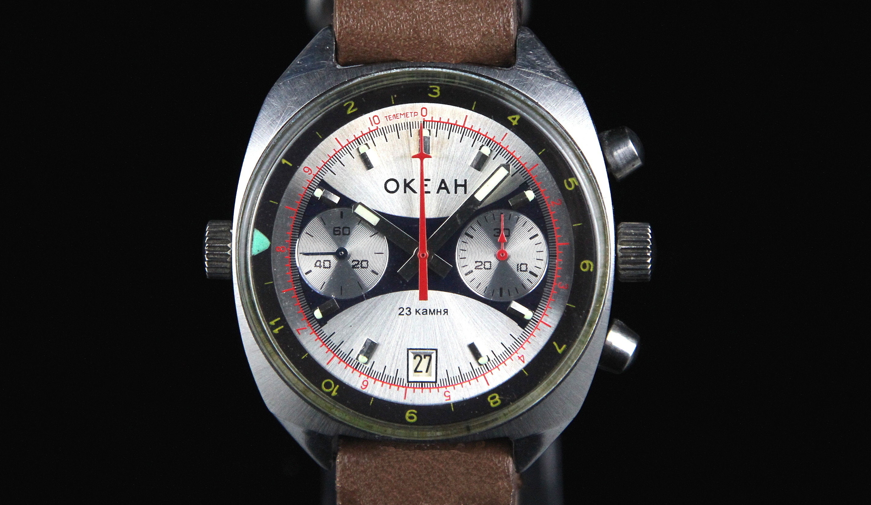 Soviet Men's Mechanical Poljot OCEAN Stainless Steel Shturmanskie ...
