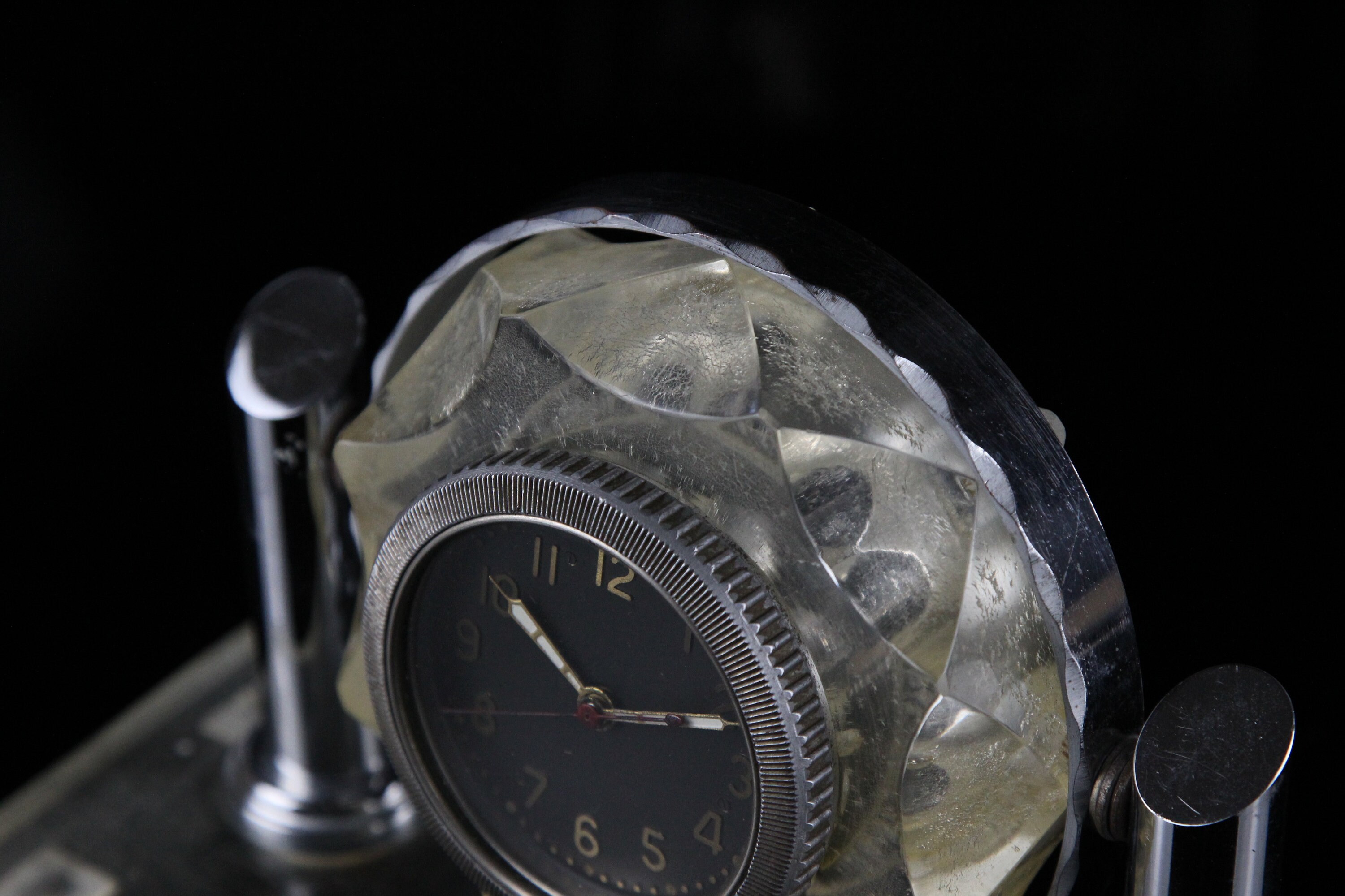 Soviet Mechanical Tank Panel Watch Desk Clock Mantel Stopwatch Time ...